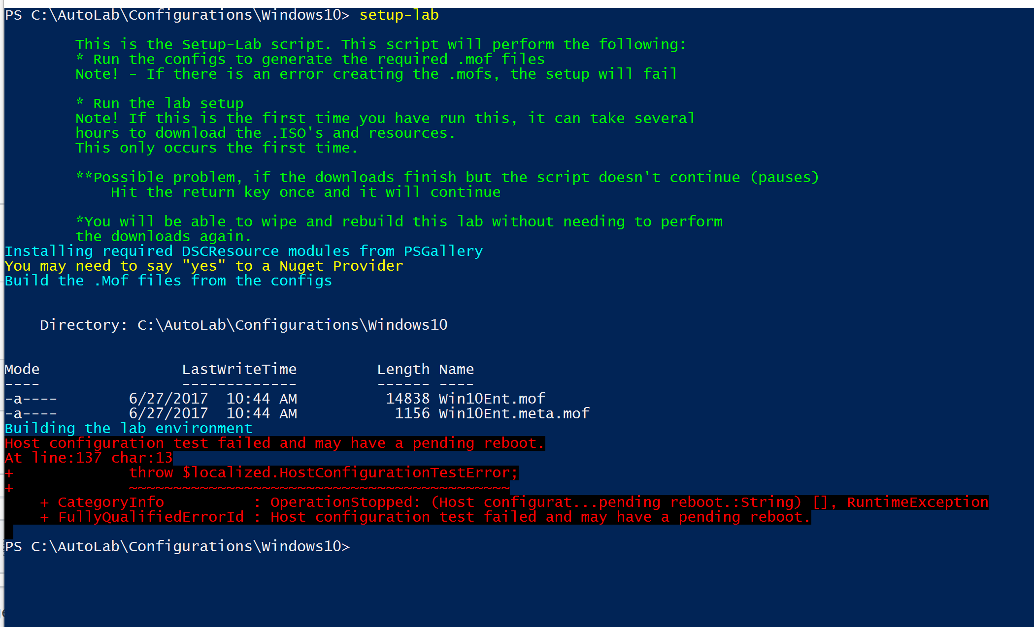 Start-LabConfiguration Fails complaining about Reboot needed · Issue #83 · pluralsight/PS ...
