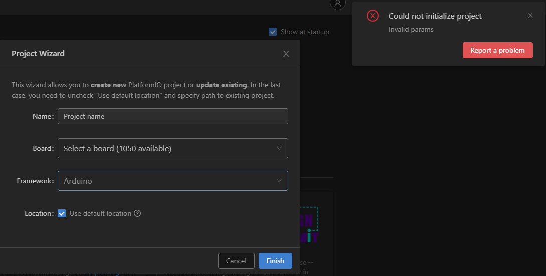 Could Not Initialize Project · Issue 3342 · Platformio Platformio Home