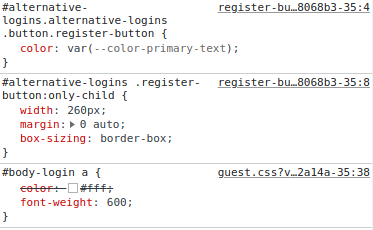 Text color of register button · Issue #347 · nextcloud/registration ...