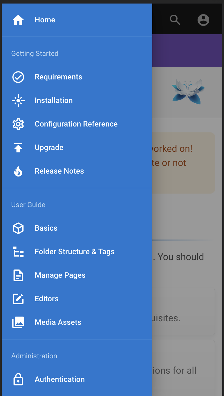 [2019 design] Mobile UI improvements · Issue #1441 · BookStackApp/BookStack · GitHub