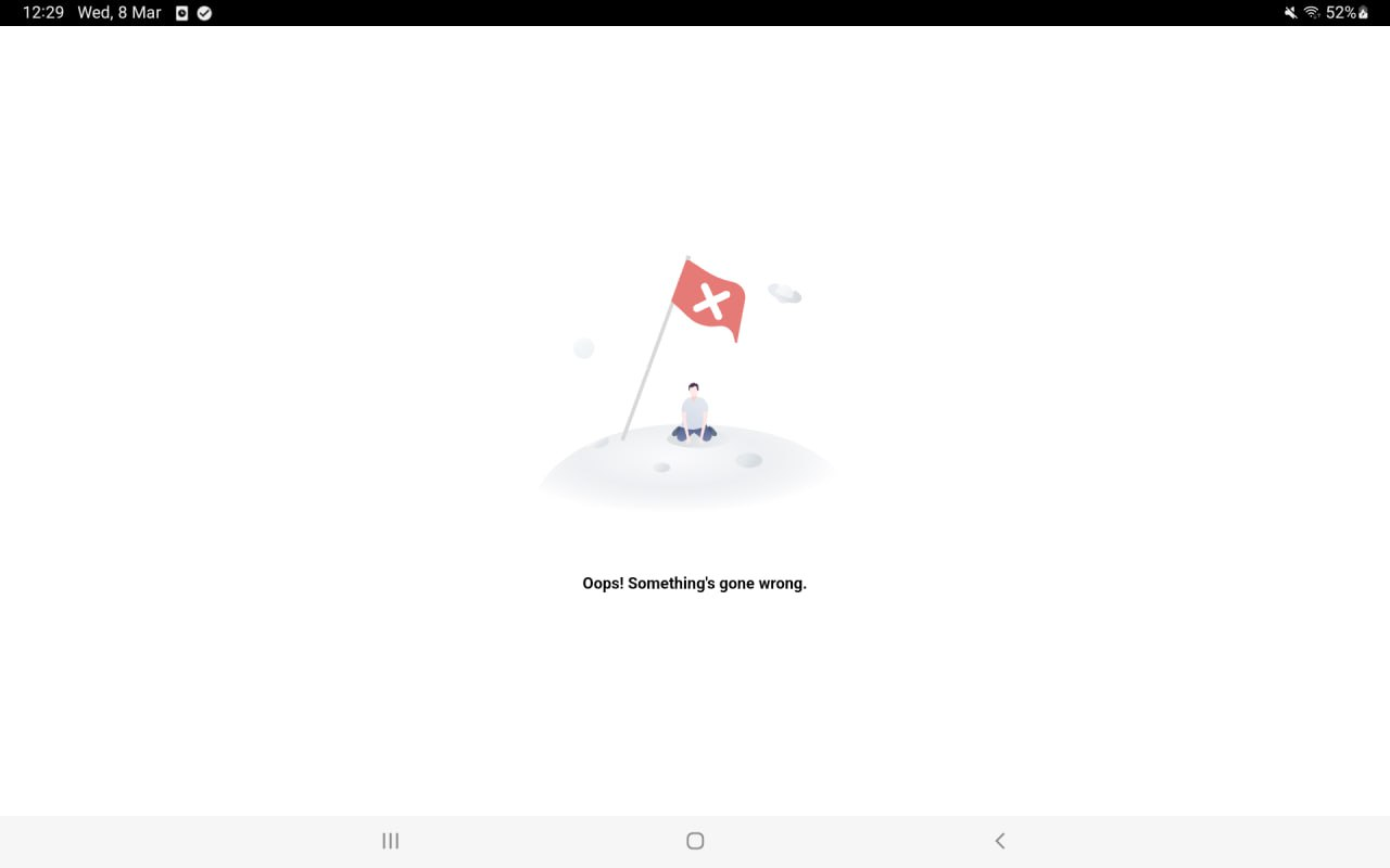 Error on android tablets when re-opening the app · Issue #1295 ...