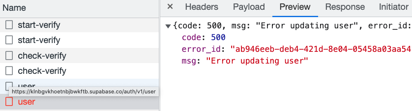 Error updating user metadata · Issue #432 · supabase/supabase-js · GitHub