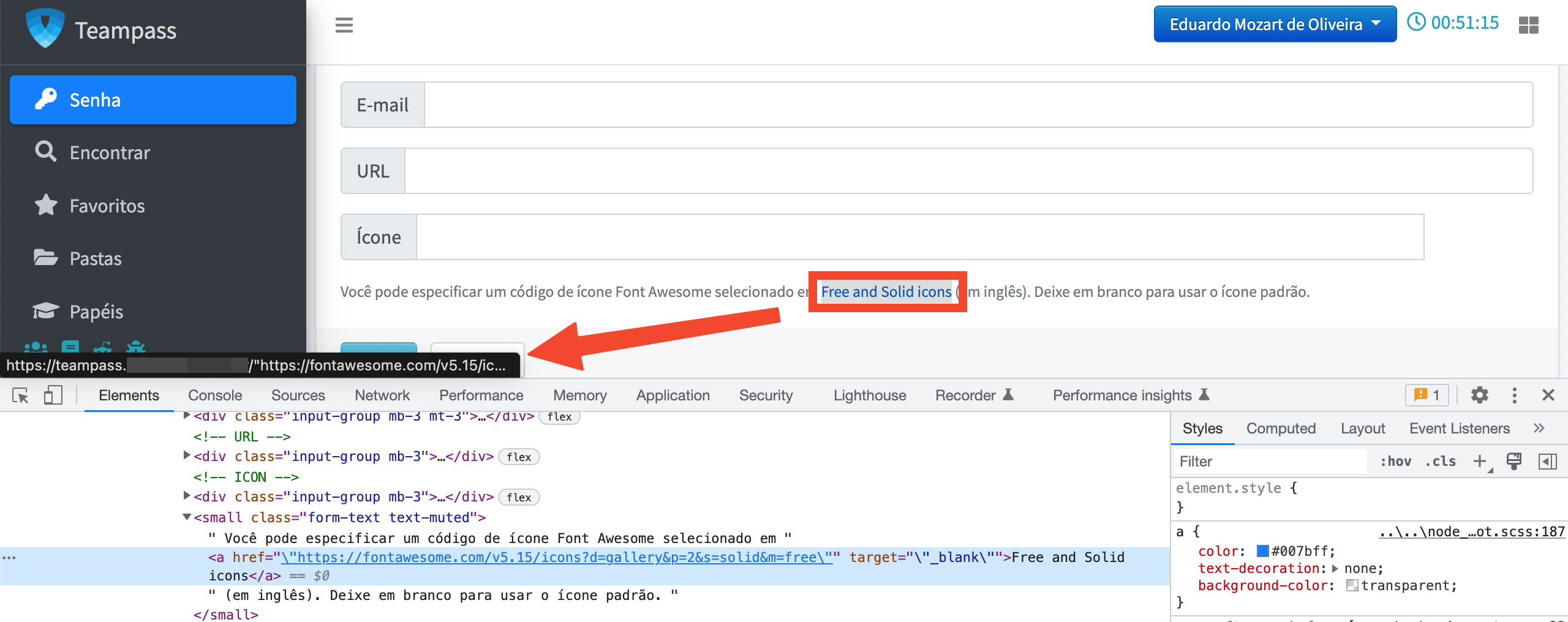 FontAwesome URL isn't being rendered as expected · Issue #3429 · nilsteampassnet/TeamPass · GitHub