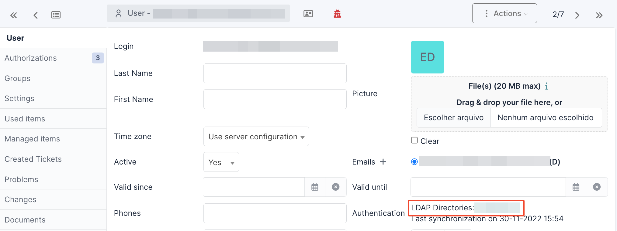 User created from Mail Server being listed as "LDAP Directory" · Issue #13525 · glpi-project ...