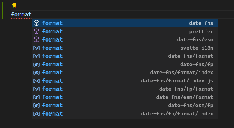 Vscode Intellisense Repeats The Same Function Many Times · Issue 3113 · Date Fnsdate Fns · Github 