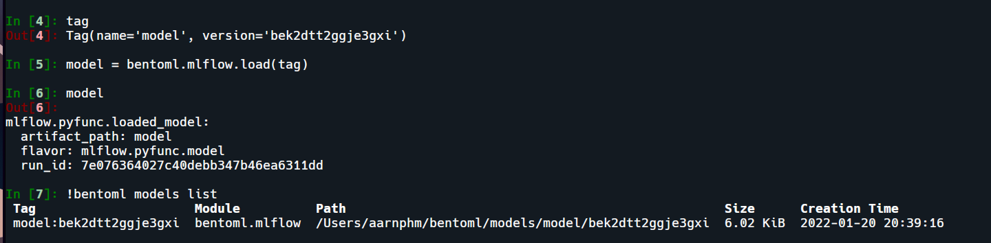 MLflow pyfunc model can't be loaded · Issue #2160 · bentoml/BentoML · GitHub