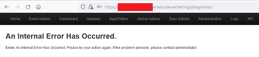 Bug: After last update can't get diagnostic page · Issue #8018 · MISP/MISP · GitHub