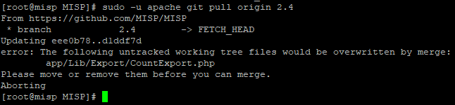 Problem with MISP update · Issue #6215 · MISP/MISP · GitHub