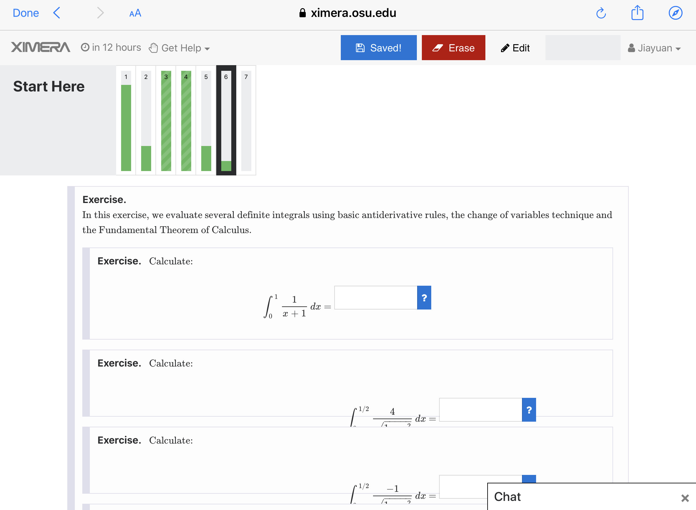 page will refresh if "?", check mark, is clicked. also a "failed" sign shown in the blue box ...