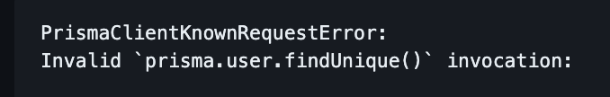 Invalid `erfindunique` Invocation When Deploying On Vercel · Issue 19723 · Prisma