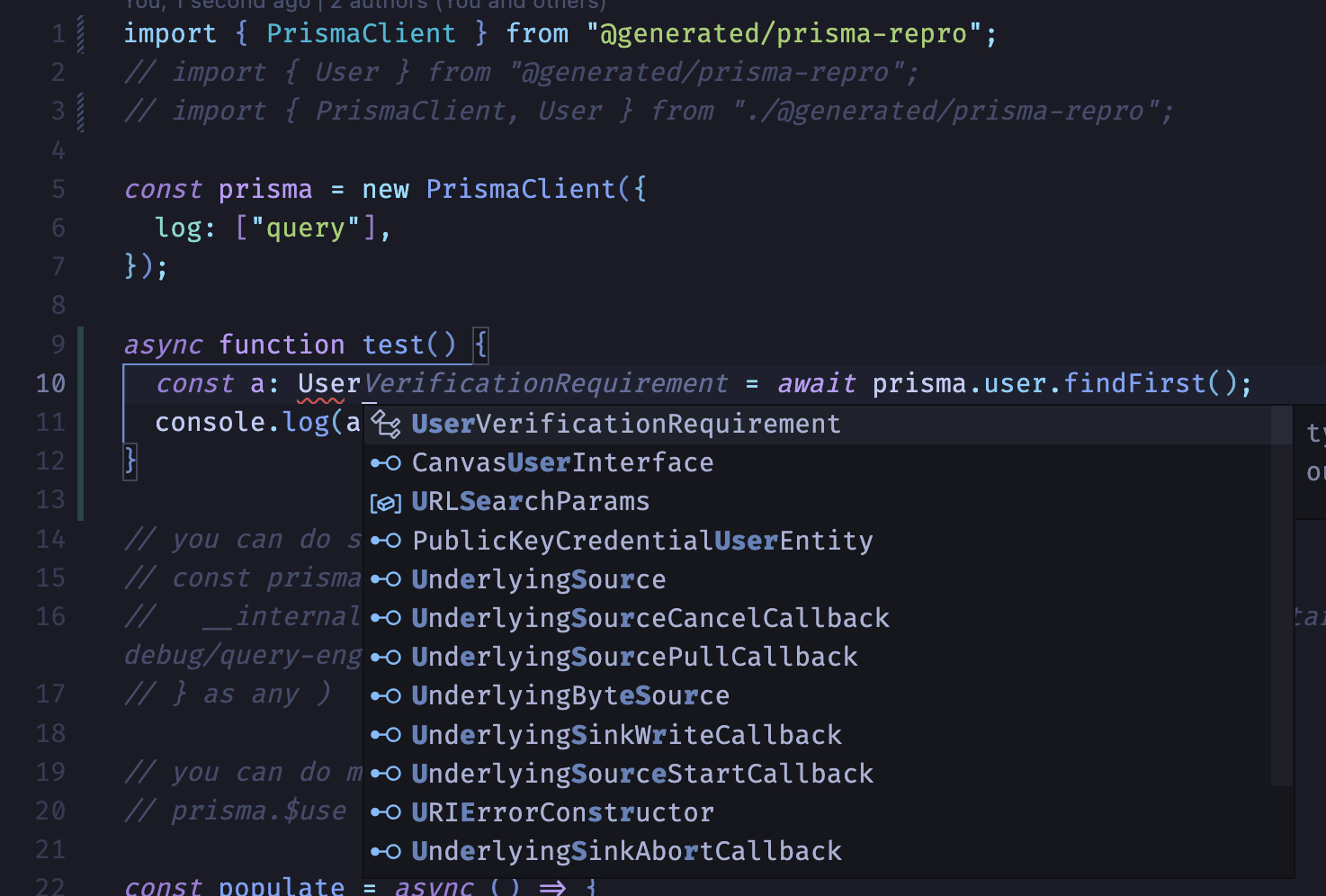 No autocompletion in VSCode for client types when using an output path ...