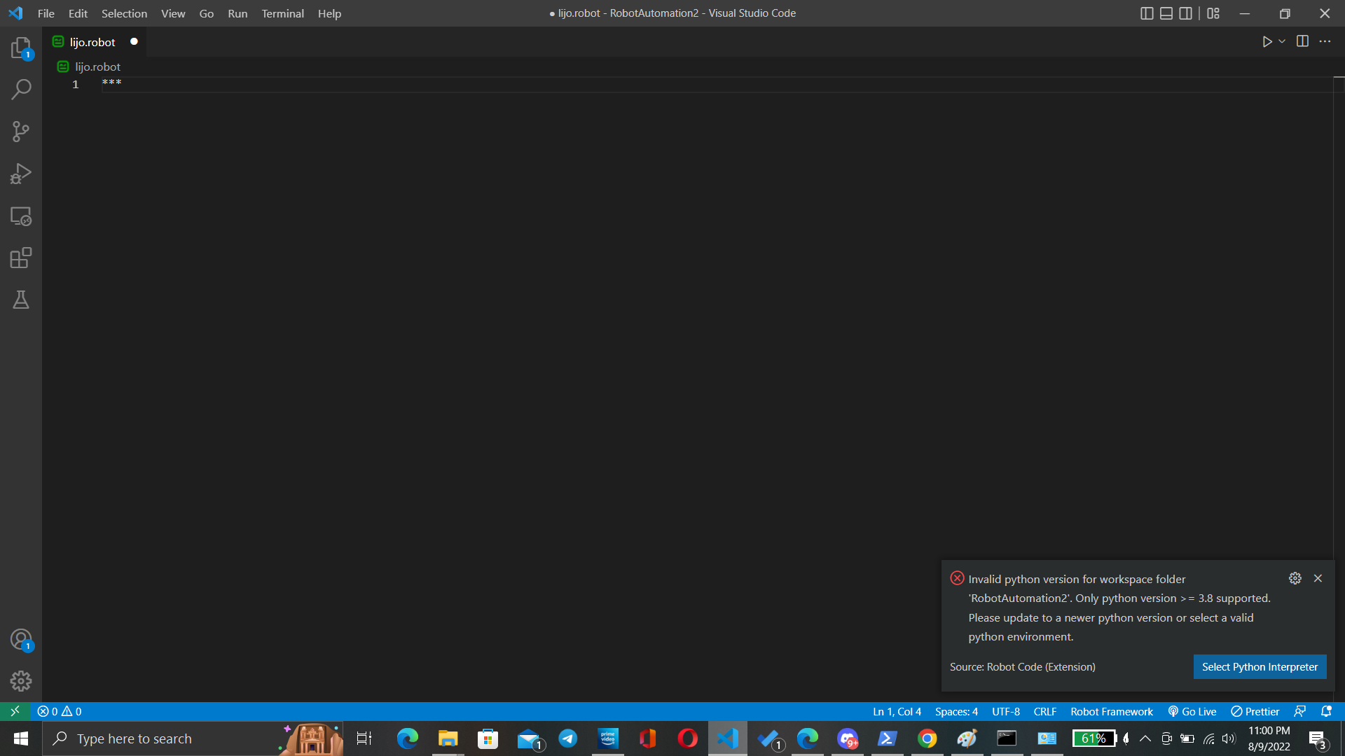 Not able to access Autocomplete and IntelliSense · Issue #71 · robotcodedev/robotcode · GitHub