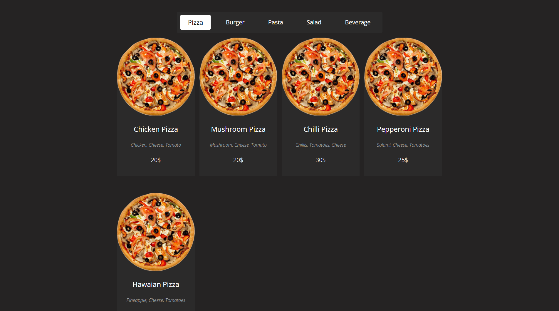 GitHub - Mat05usz/Pizzeria-frontend-react