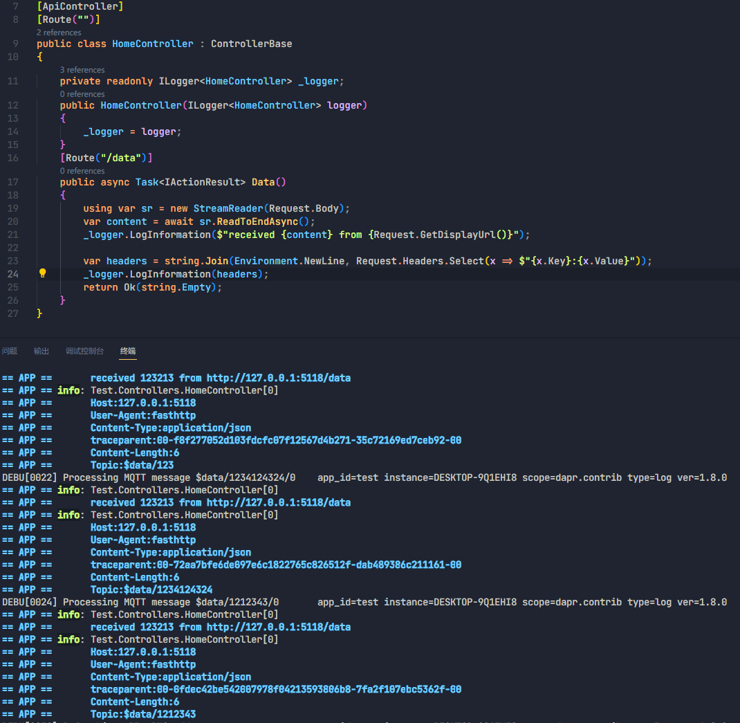 Wildcard subscription in mqtt binding · Issue #1714 · dapr/components-contrib · GitHub