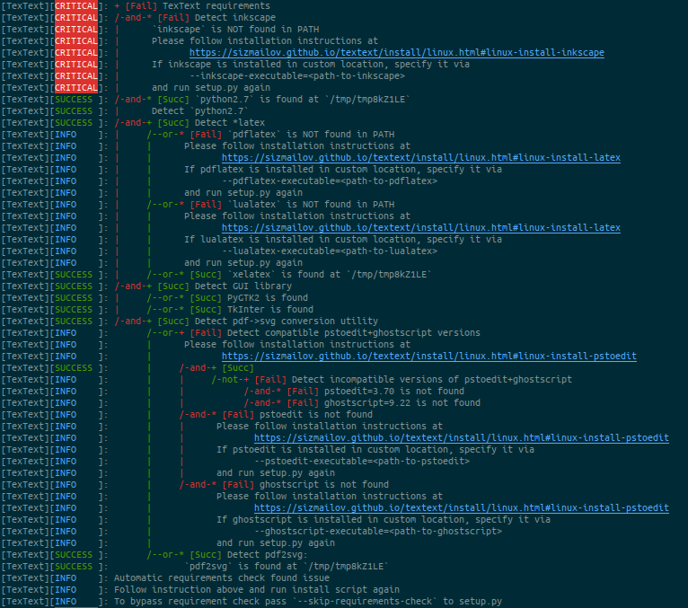 Perform system checks during installation · Issue #54 · textext/textext · GitHub