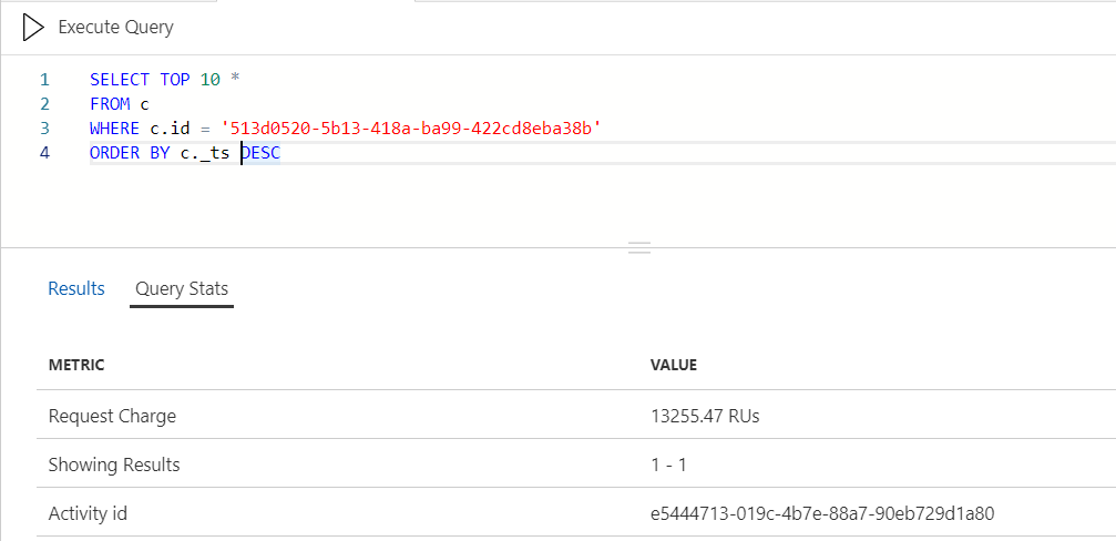 Bad Performance And Cost For Query By Partitionkey Order By · Issue