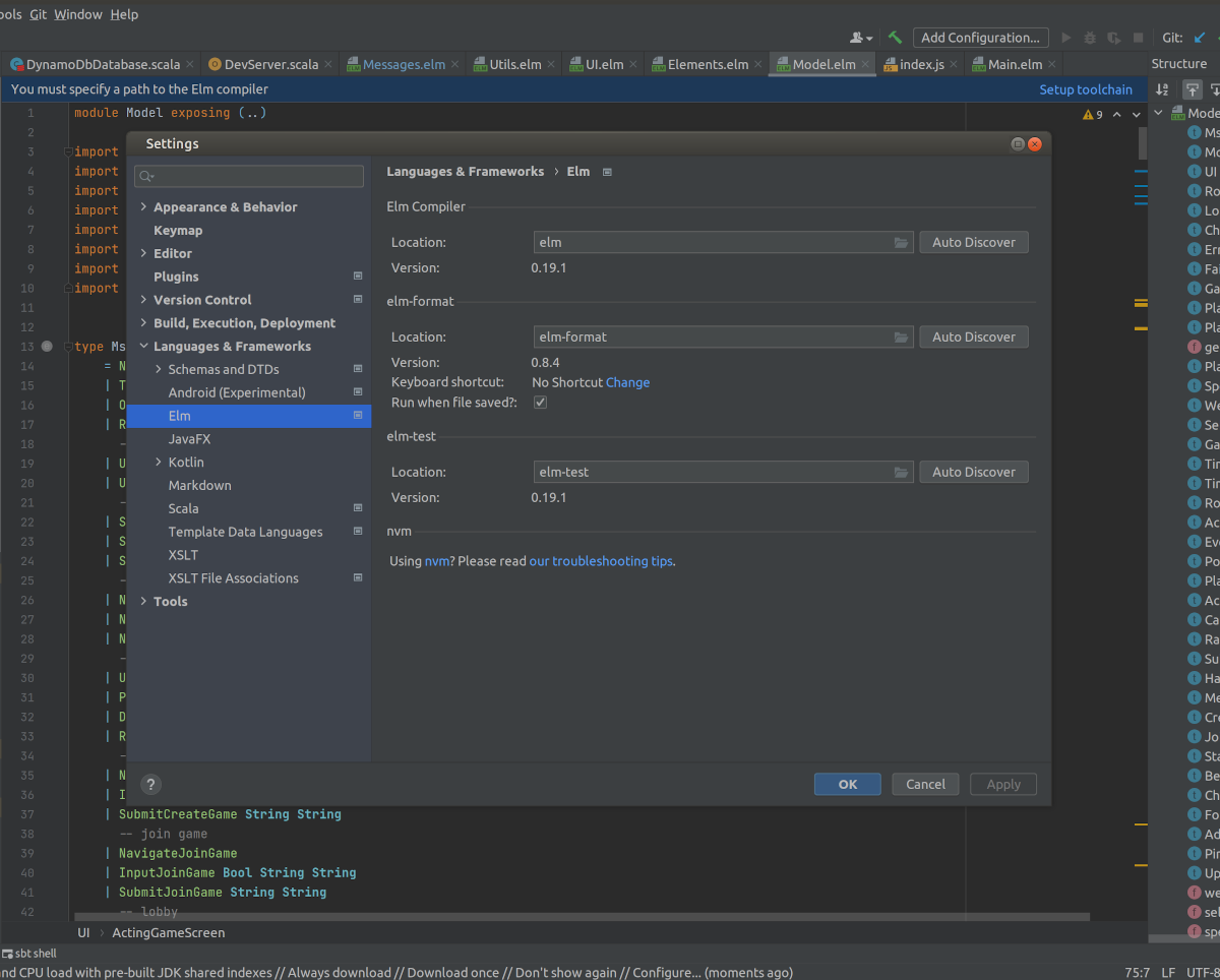 fnm-managed node requires Elm Toolchain auto discover on every start · Issue #746 · intellij-elm ...
