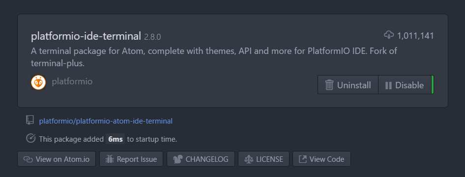 Platformio Terminal Wouldnt Start After The Last Update Of Atom · Issue 481 · Platformio