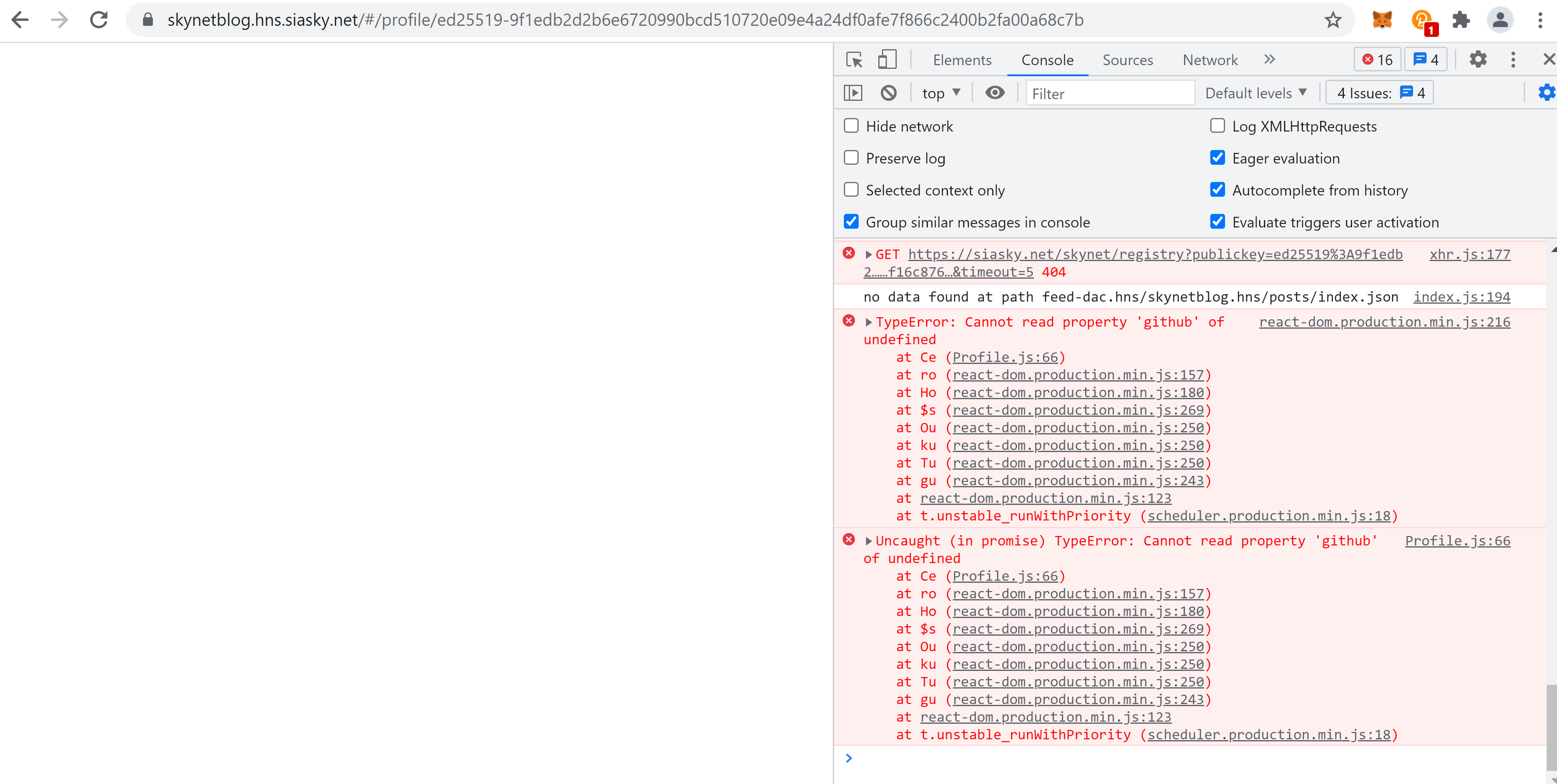 A lot of 404s · Issue #31 · SkynetLabs/skyblog · GitHub