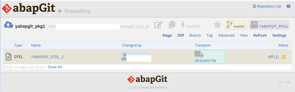 Stage By Transport Incorrect Diff Status Shown · Issue 5672 · Abapgit Abapgit · Github