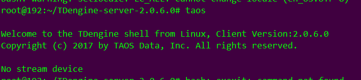 docker运行后，taos命令提示以下内容，并且终端不可操作 · Issue #3546 · taosdata/TDengine · GitHub