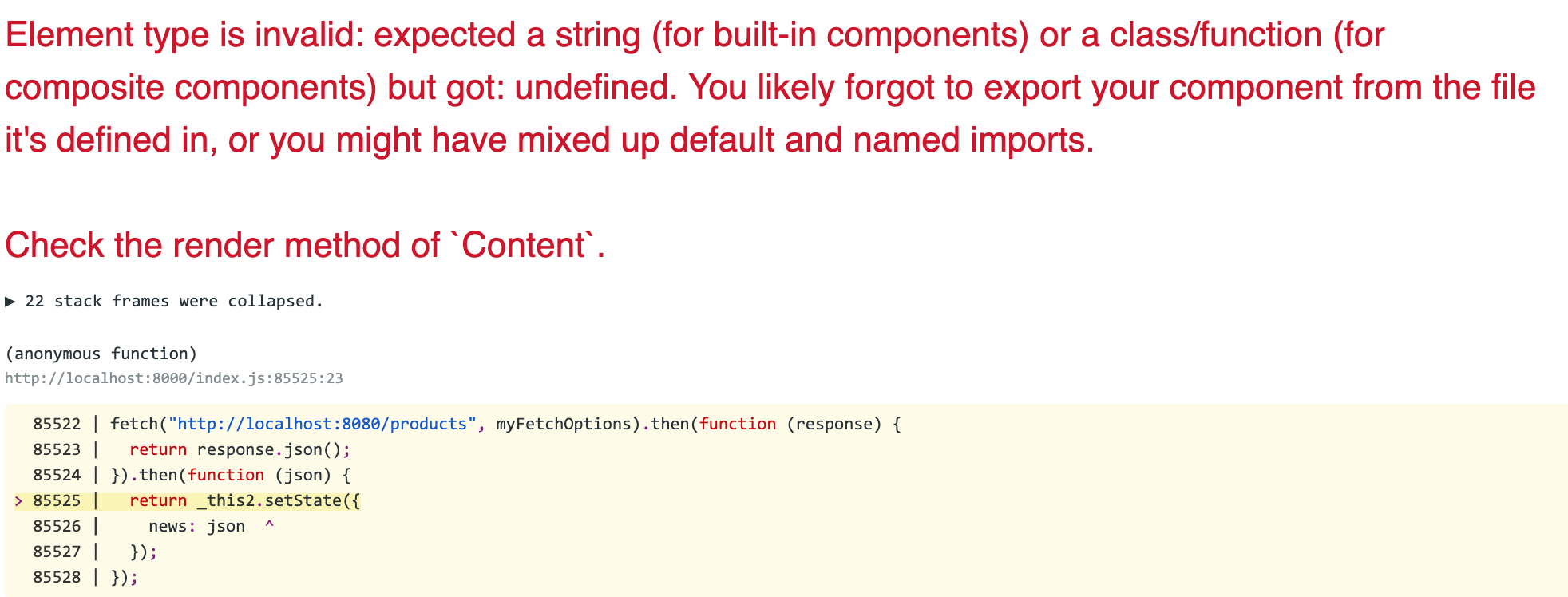 Element Type Is Invalid Expected A String For Built In Components Or A Classfunction For