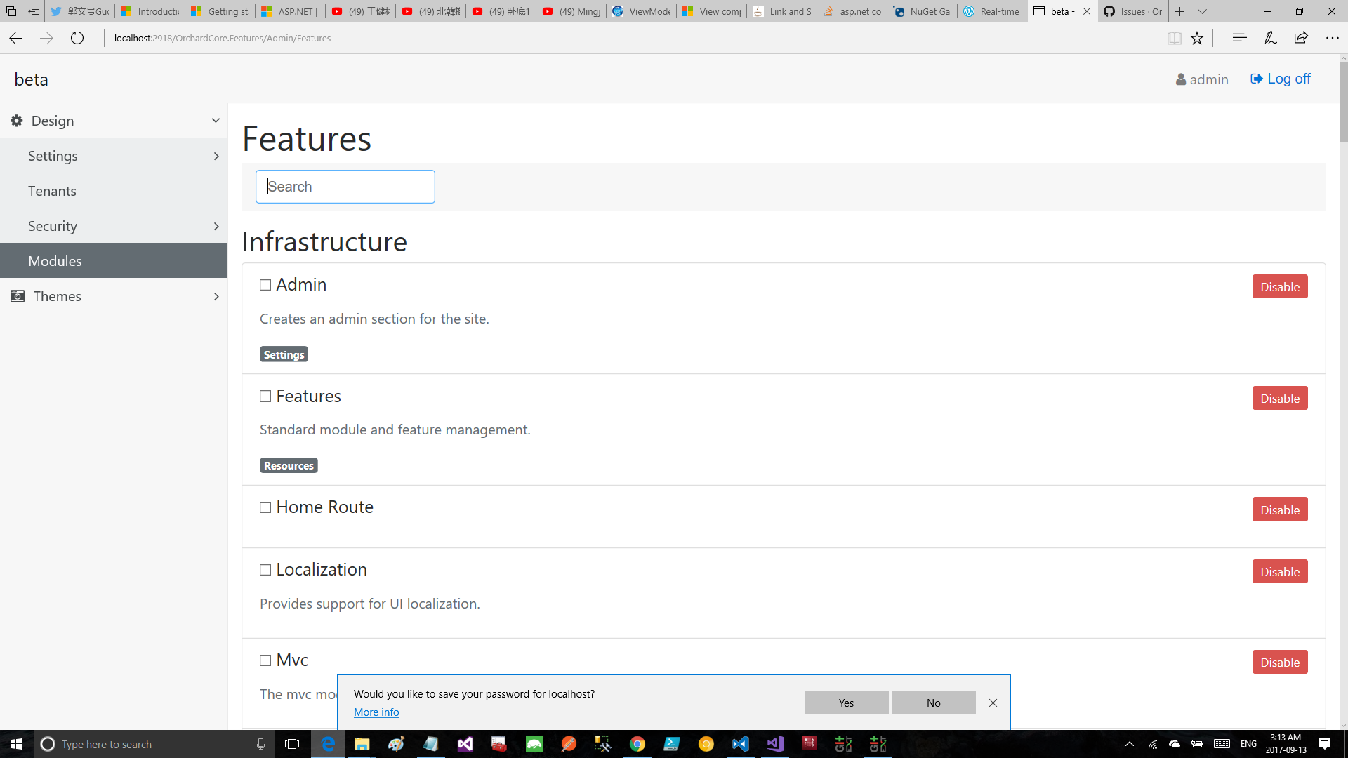 search for features not work · Issue #994 · OrchardCMS/OrchardCore · GitHub