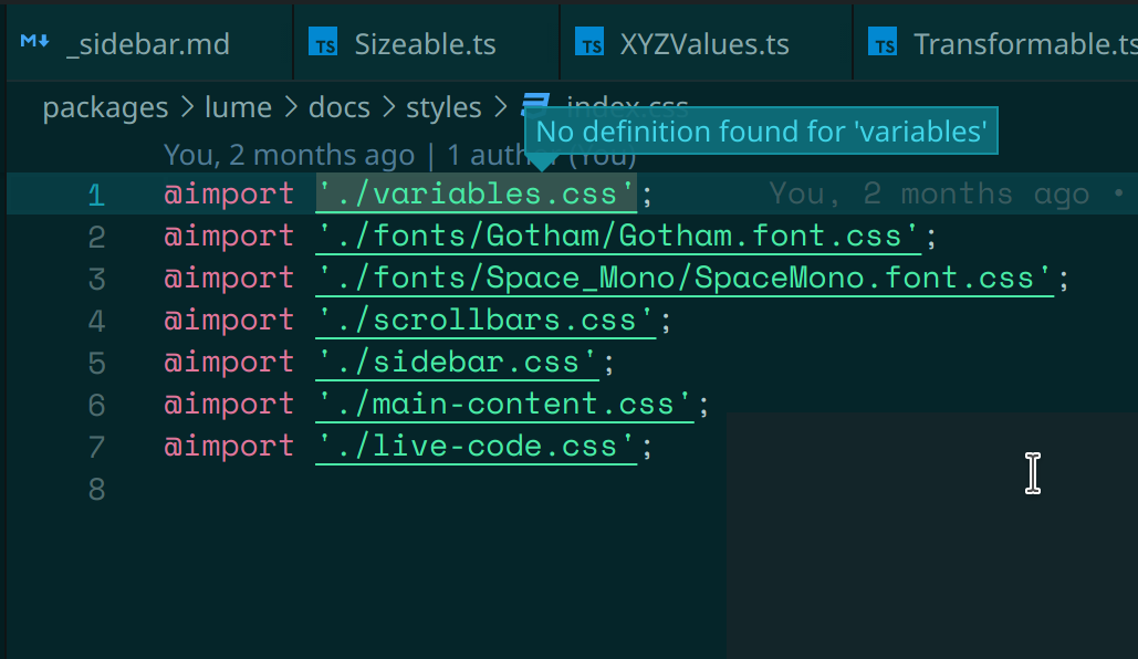 [bug] Can not "Go to Definition" for CSS @import statements. · Issue ...