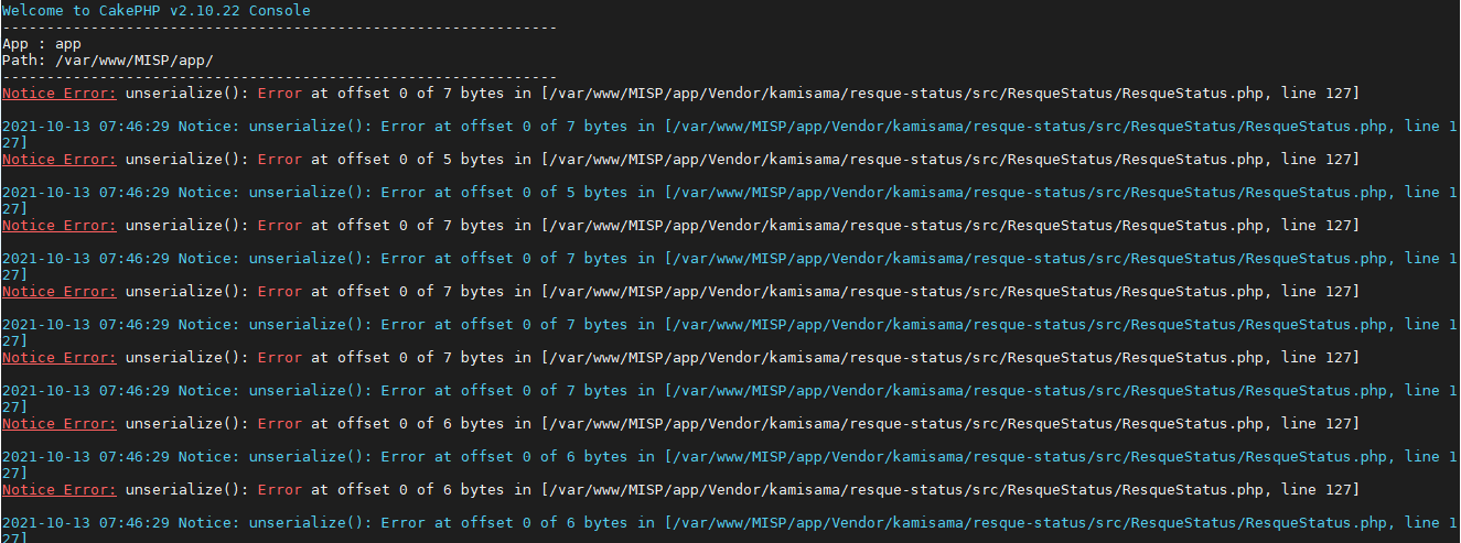MISP Workers page cannot be cleaned. · Issue #7828 · MISP/MISP · GitHub