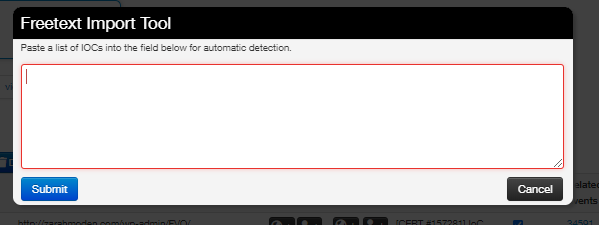 2.4.131 - Freetext import tool - the queried function returned an exception · Issue #6312 · MISP ...
