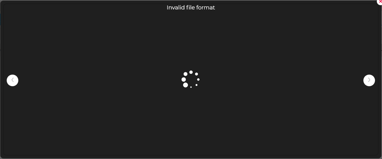 Using base64 string to display the image, in preview getting "Invalid File Format" in HTML ...
