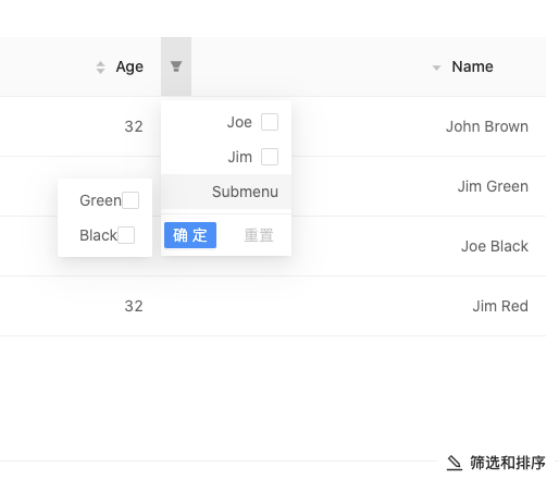 style: optimize table filter dropdown rtl style by xrkffgg · Pull ...