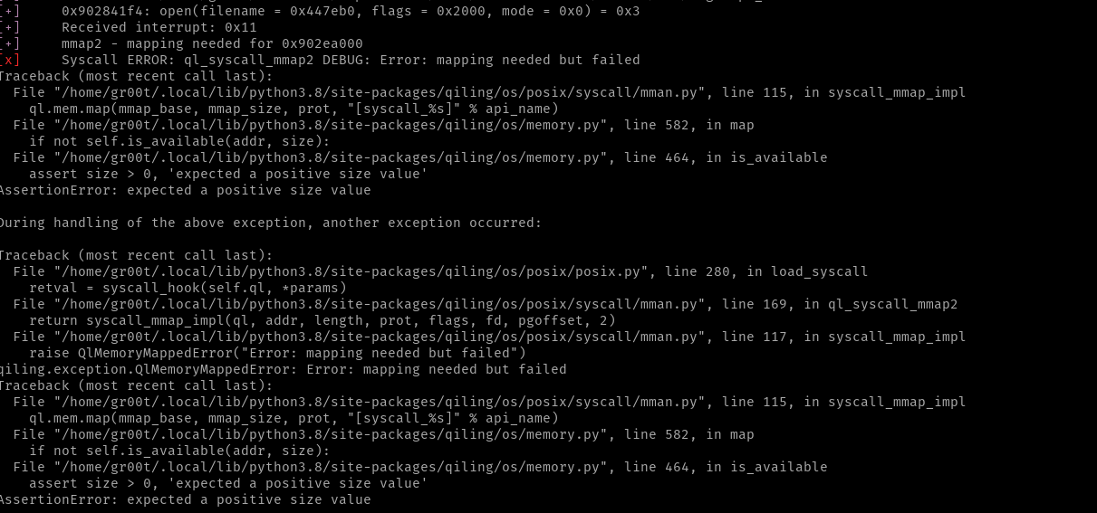 D-Link 655 firmware emulation ERROR: mapping needed but failed · Issue #1270 · qilingframework ...