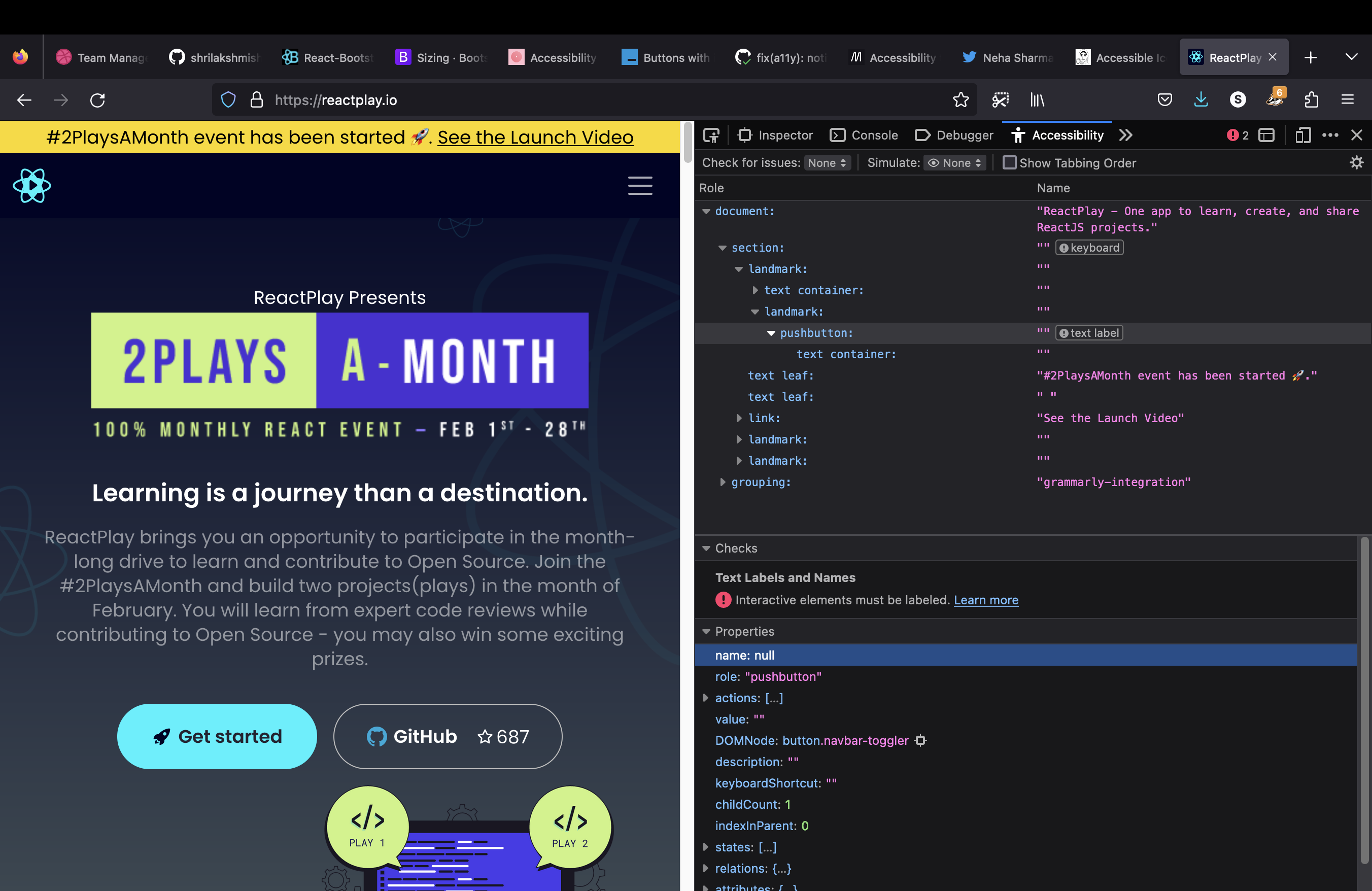 🐛 [Bug report]: ally fix for hamberger menu · Issue #1041 · reactplay/react-play · GitHub