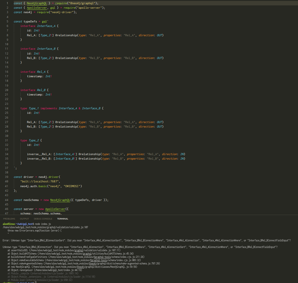 Relationships to interfaces don't work for multiple · Issue #622 ...