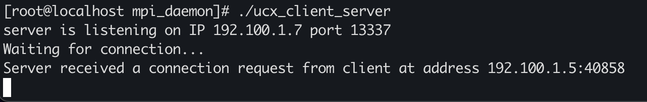 Question: one server connects with multiple clients in parallel · Issue #7726 · openucx/ucx · GitHub