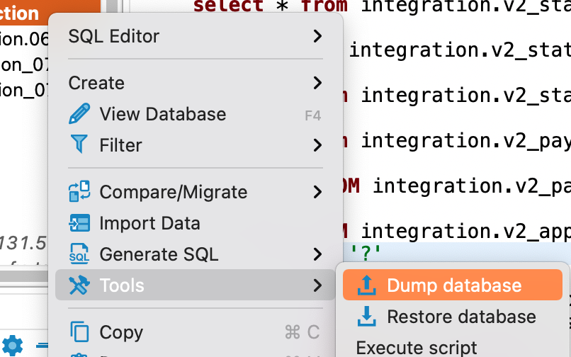DBeaver Version 7.3.5.202102141704 Error executing tool mysql Dump database on macOS 11.1 ...