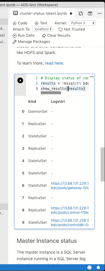 Notebooks: output region lacks overflow scroll · Issue #6258 · microsoft/azuredatastudio · GitHub