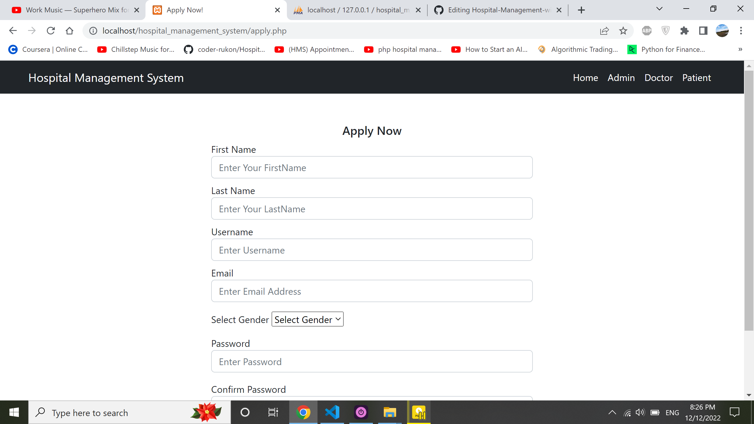 GitHub - fhraju/Hospital-Management-with-PHP