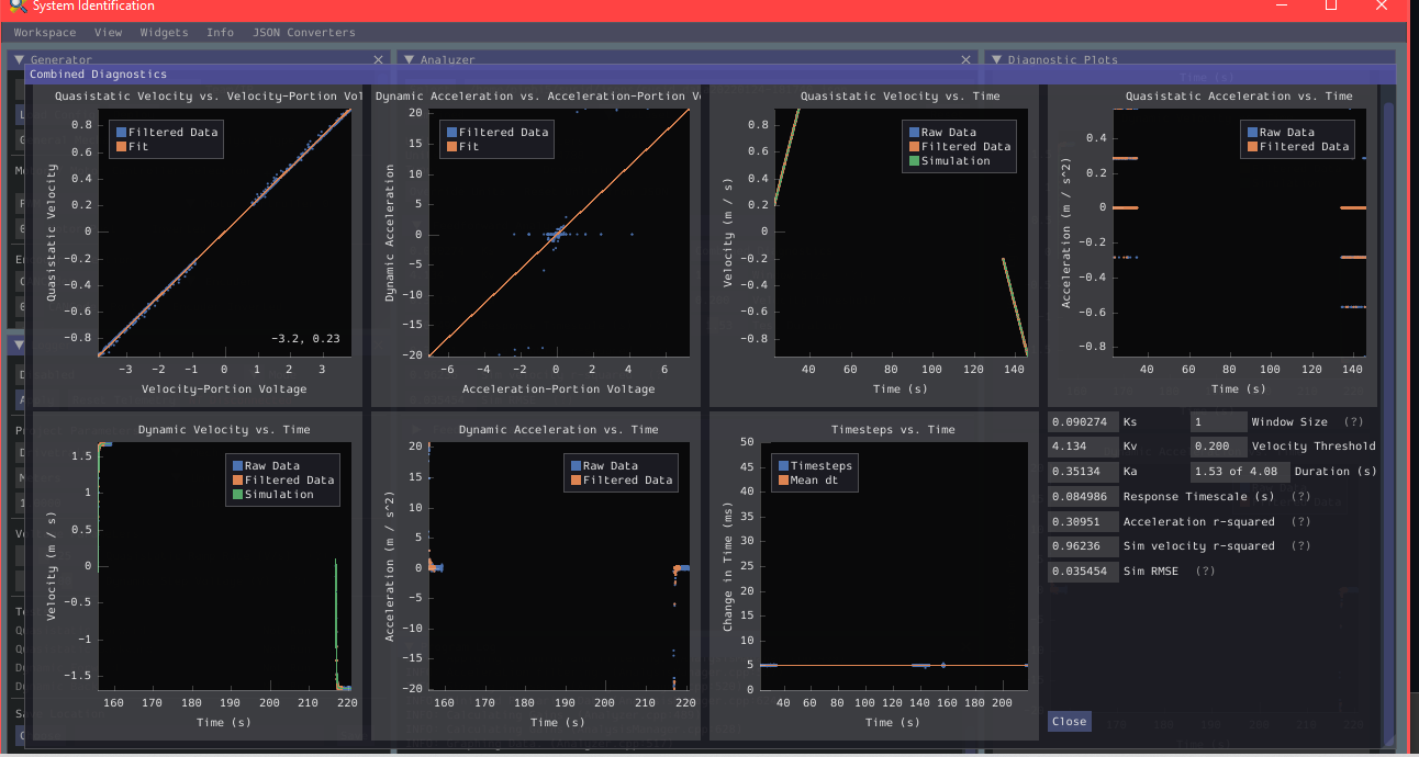 Sysid Breaking When Using Drivetrain Angular Parameter · Issue 324 · Wpilibsuite Sysid · Github