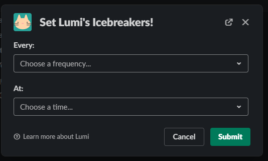 GitHub - jane-le/lumi-bot: ⛏️ break the ice daily with this slack-bot
