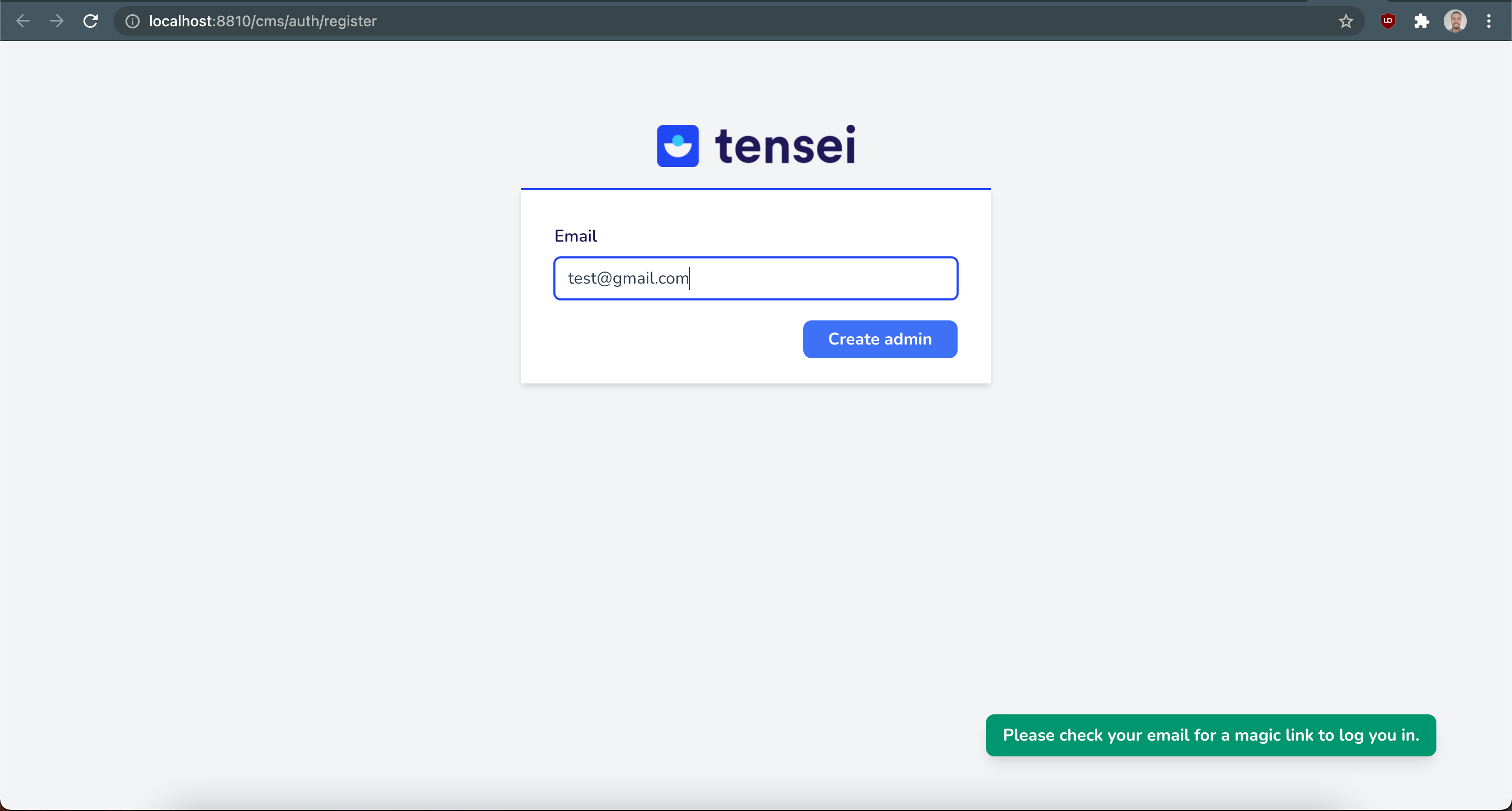 Blank screen on magic link login · Issue #145 · tenseijs/tensei · GitHub