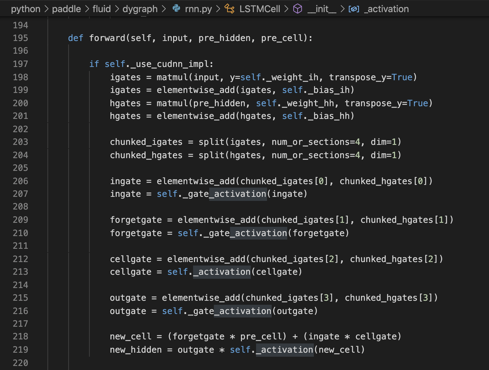 paddle.fluid.layers.LSTMCell 的 gate_activation 和 activation 参数不生效 · Issue #31605 · PaddlePaddle ...