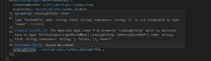 RouteRef is not assignable to type never · Issue #8638 · backstage ...