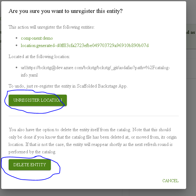 Add rule 'delete entity' to plugin-catalog-backend · Issue #9132 · backstage/backstage · GitHub