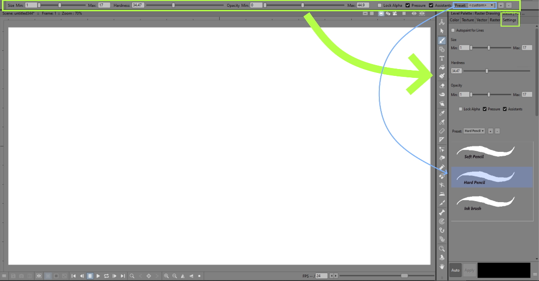 Tool option bar settings available in setting tab or like dockable responsive panel · Issue ...