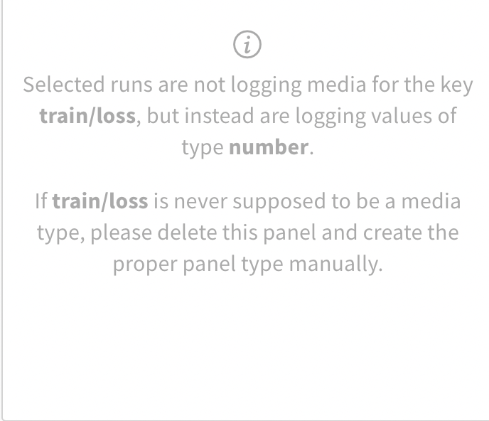 [CLI] Selected runs are not logging media for the key {key_name} but instead are logging values ...