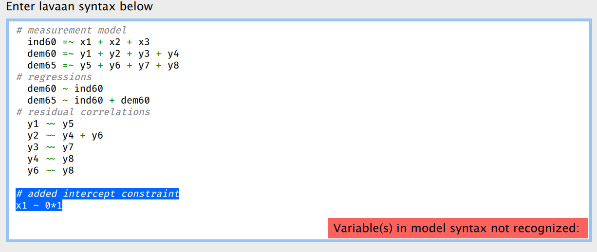 SEM module doesn't recognize intercepts · Issue #394 · jasp-stats/jasp-issues · GitHub