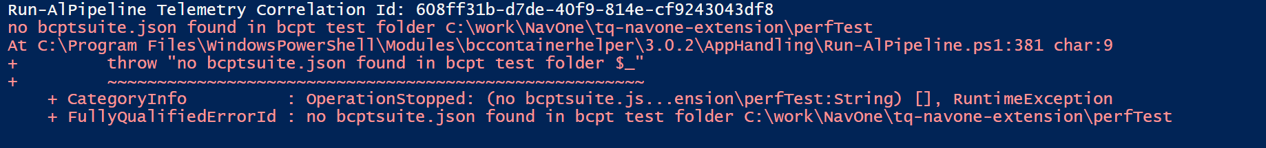 Missing bcptsuite.json · Issue #2310 · microsoft/navcontainerhelper · GitHub