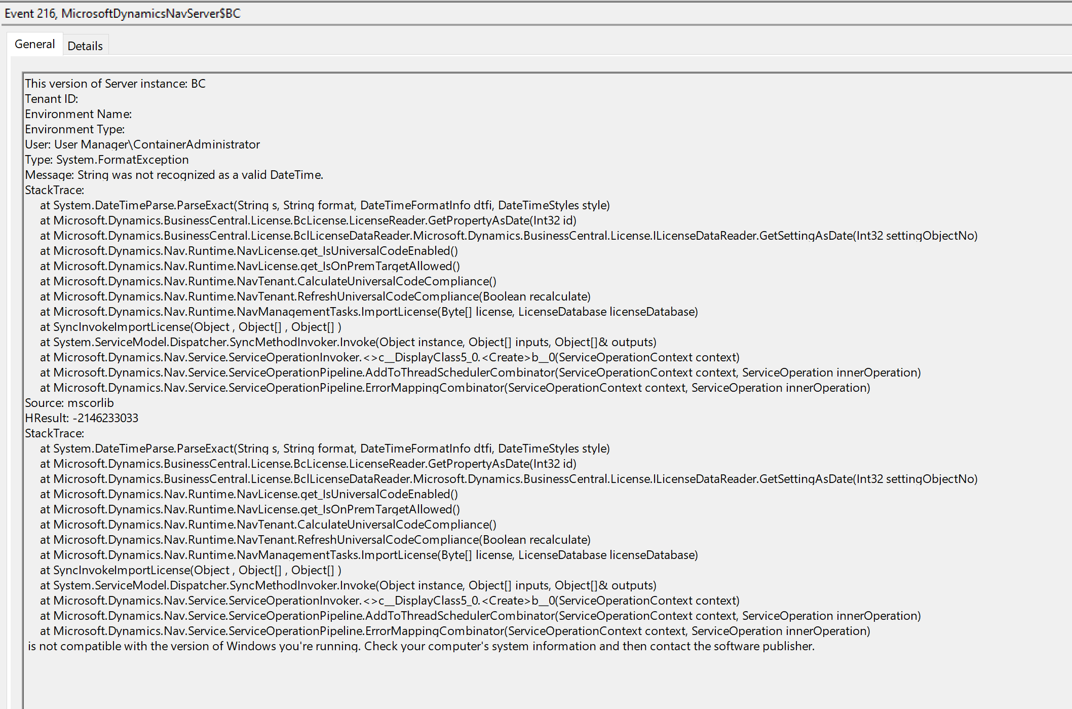 New-BCContainer fails with nextMajor artifact · Issue #2645 · microsoft/navcontainerhelper · GitHub